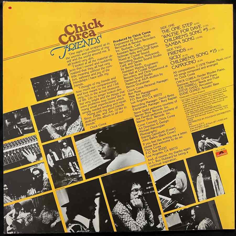 Chick Corea – Friends - hot-vinyl.com