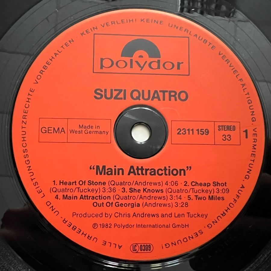 Suzi Quatro – Main Attraction - hot-vinyl.com