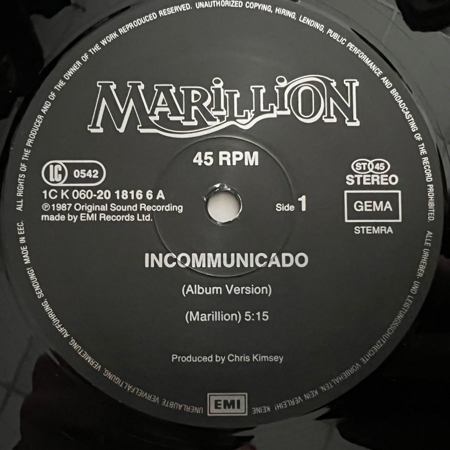 Marillion – Incommunicado - hot-vinyl.com