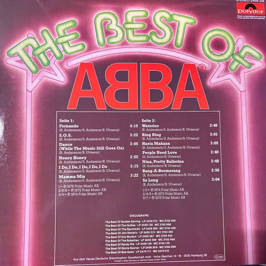 ABBA – The Best Of ABBA - hot-vinyl.com