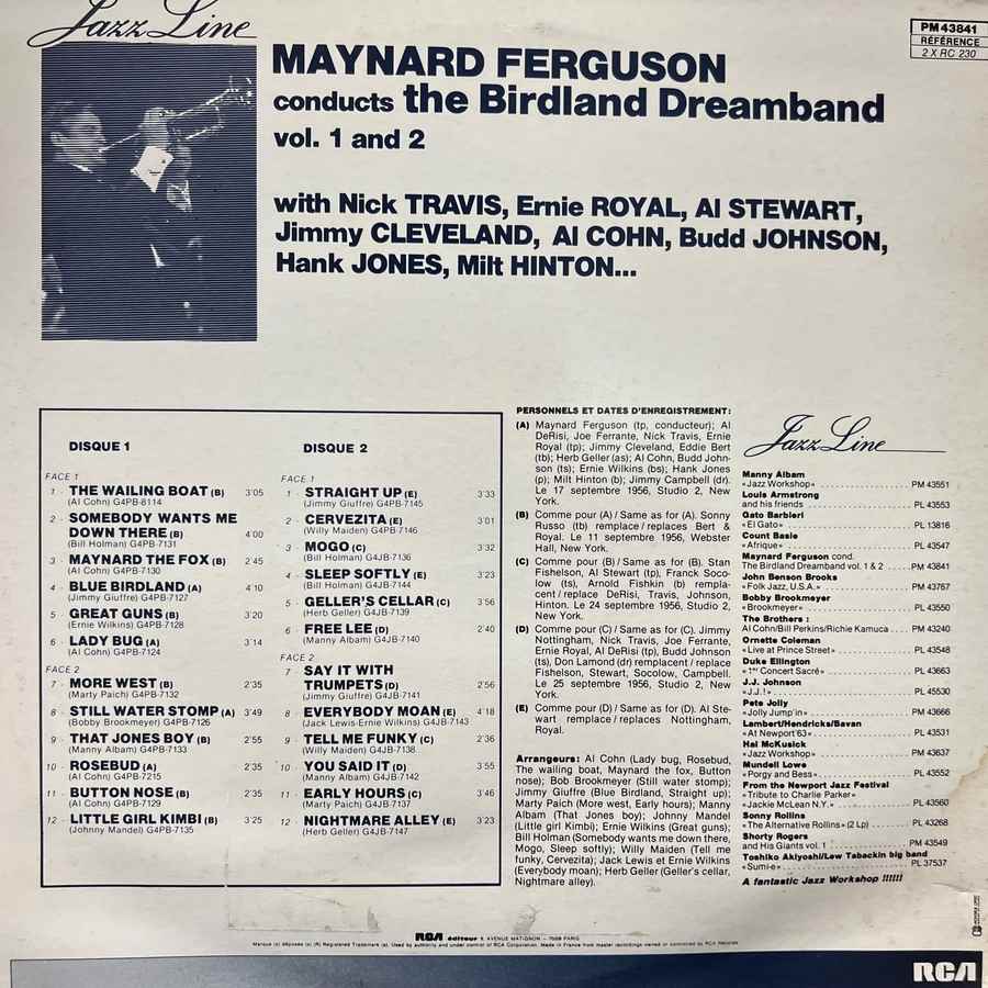 Maynard Ferguson – Conducts The Birdland Dreamband Vol 1 & 2 - hot ...